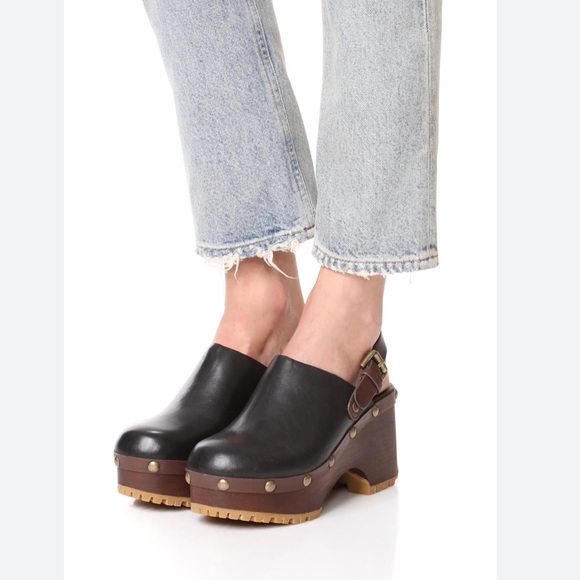 See By Chloe | Shoes | See By Chloe Leather Slingback Platform Mule ...
